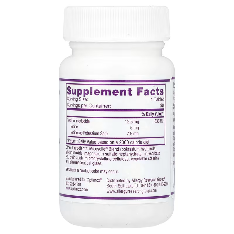 Optimox Iodoral (12.5mg) 90 tabs – Longevity Essentials