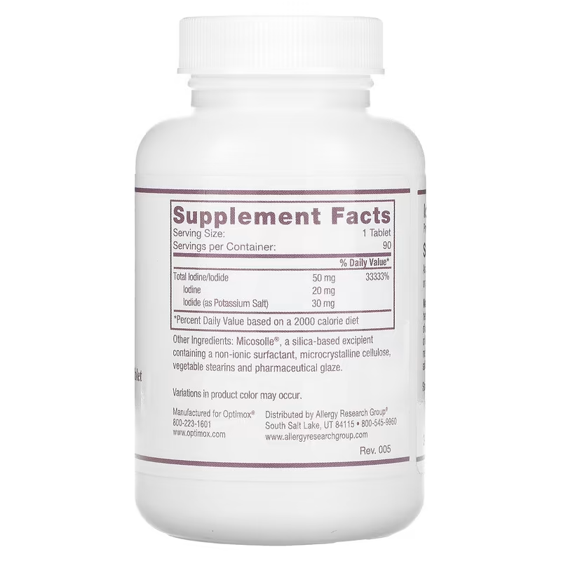 Optimox Iodoral (50mg) 90 tabs – Longevity Essentials