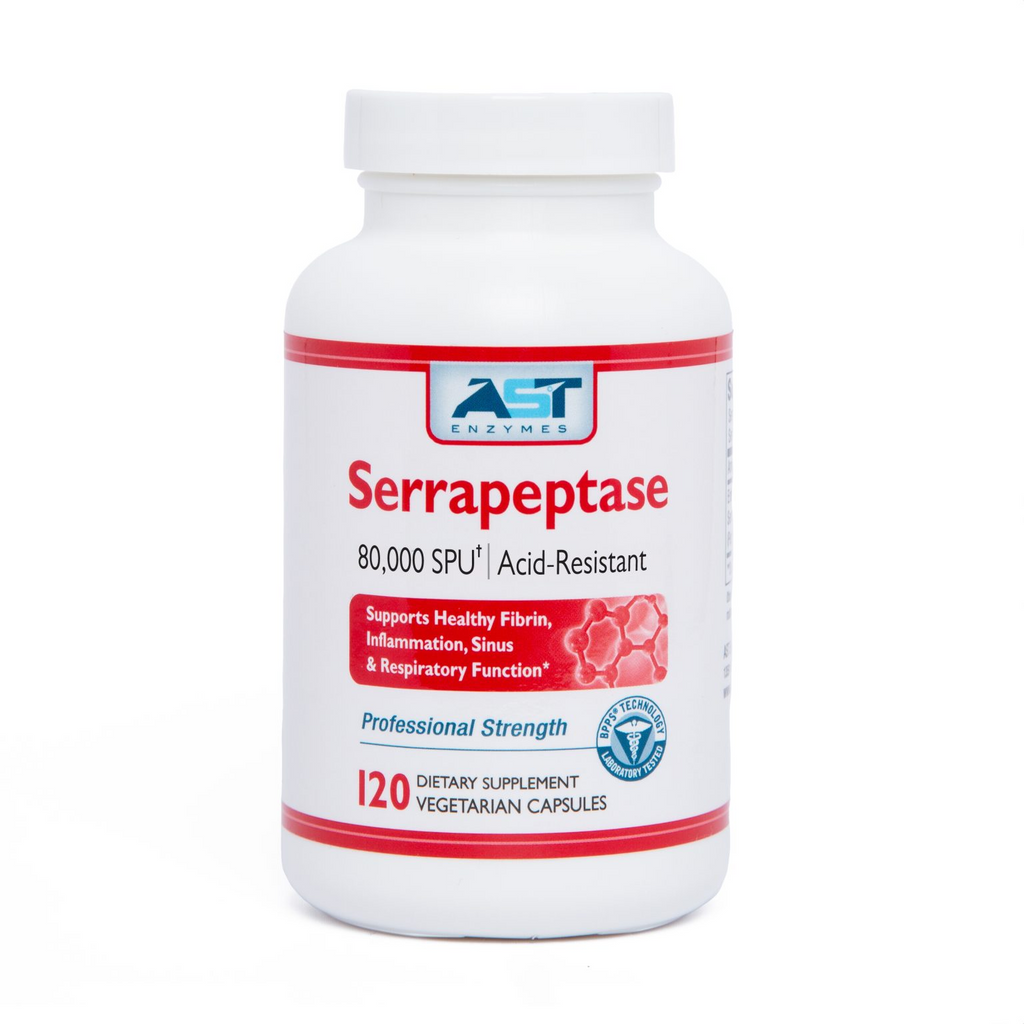 AST Enzymes Serrapeptase 120 caps (80,000 SU) – Longevity Essentials