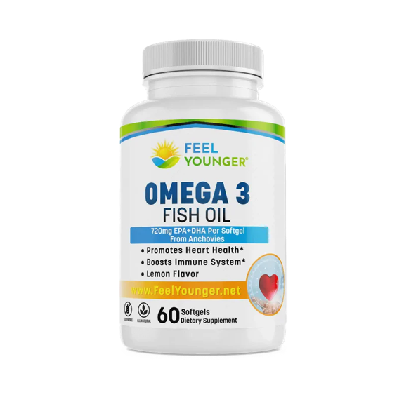 Feel Younger® - Omega-3 Fish Oil (60 Softgels) – Longevity Essentials